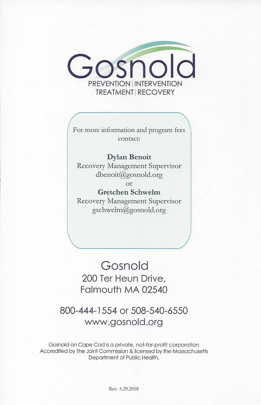 Gosnold Brochures - otf.plymouthda.com