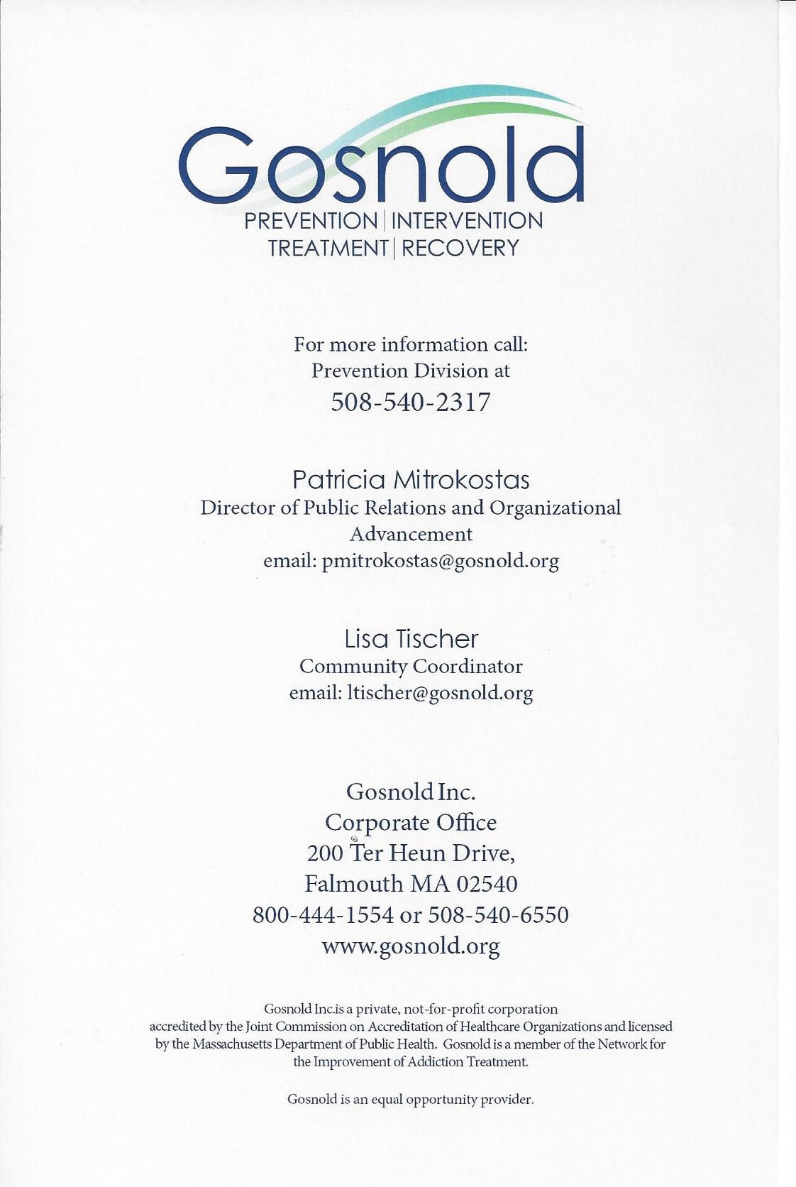 Gosnold Brochures - otf.plymouthda.com